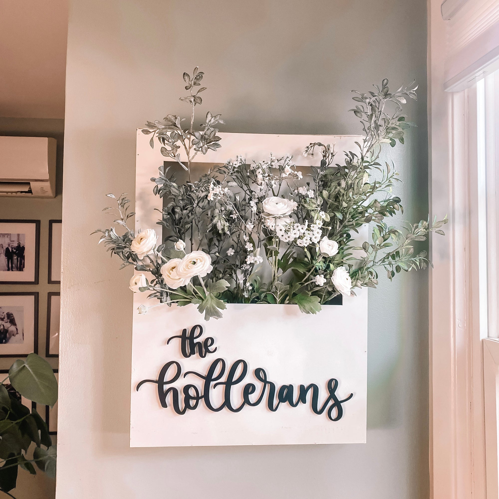 Custom Flower Box Sign - Details and Swirls