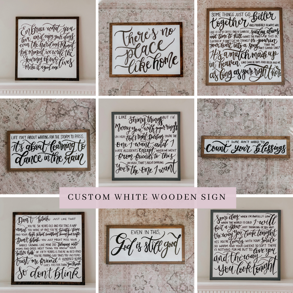 Custom Signs - Details and Swirls