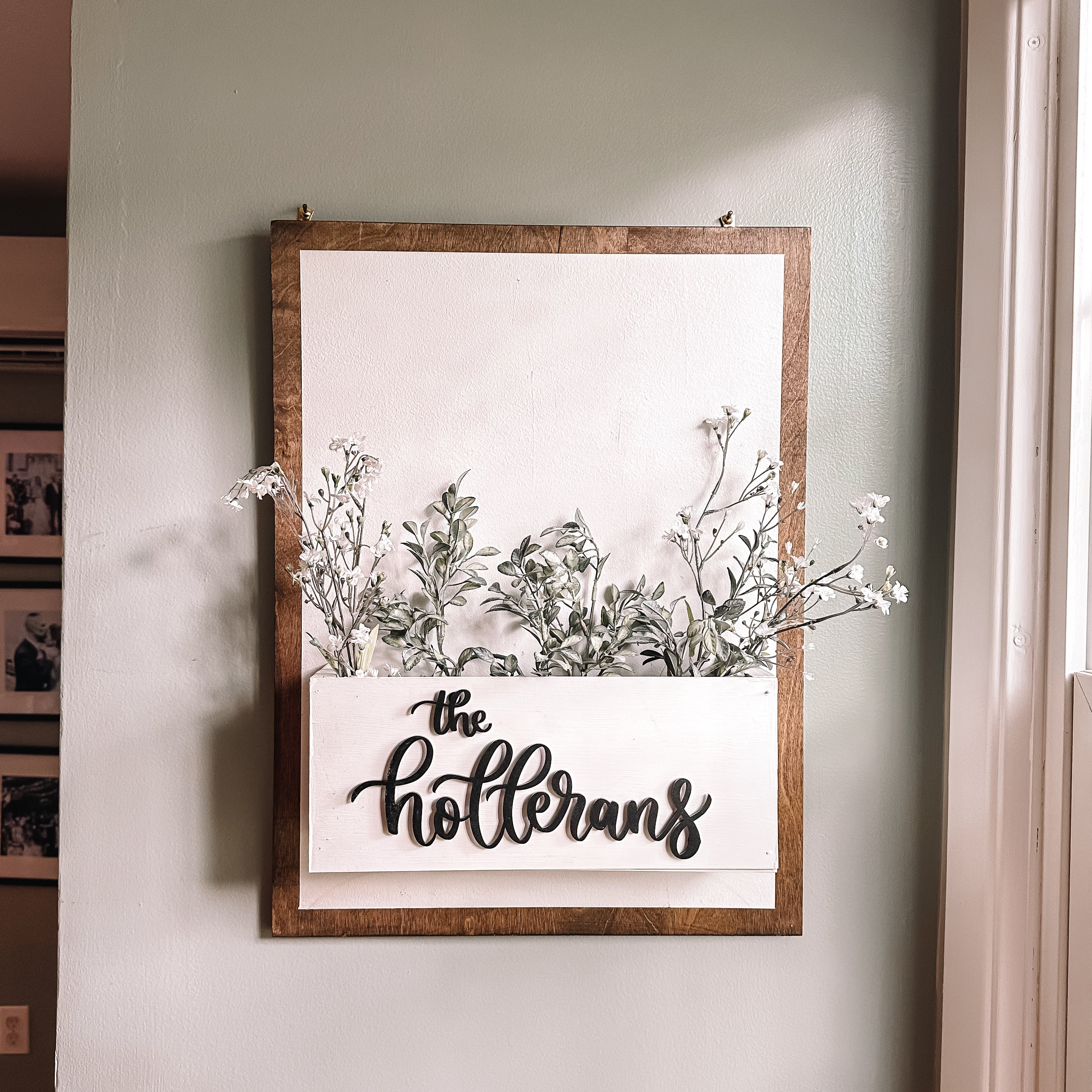 Custom Flower Bed Sign - Details and Swirls