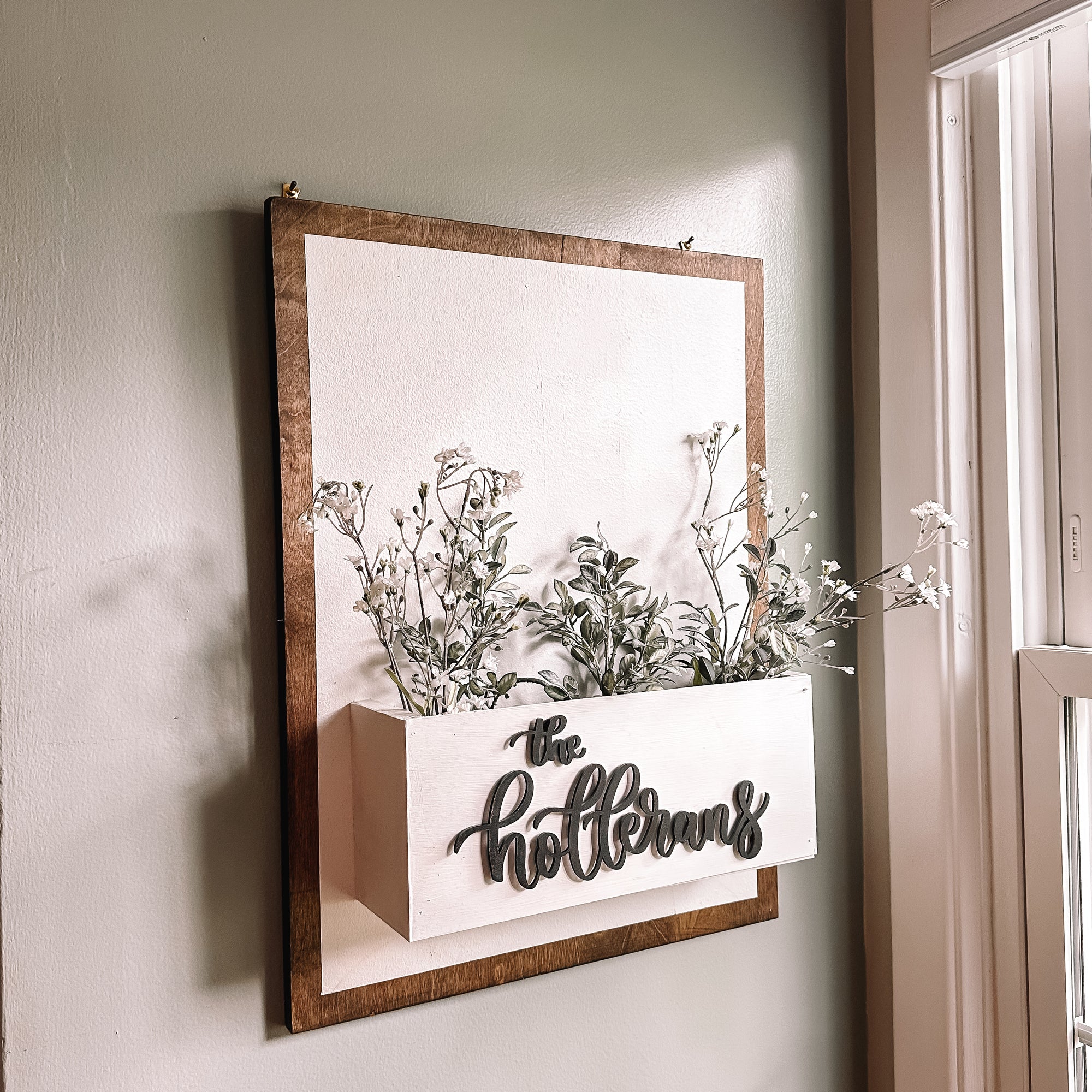 Custom Flower Bed Sign - Details and Swirls