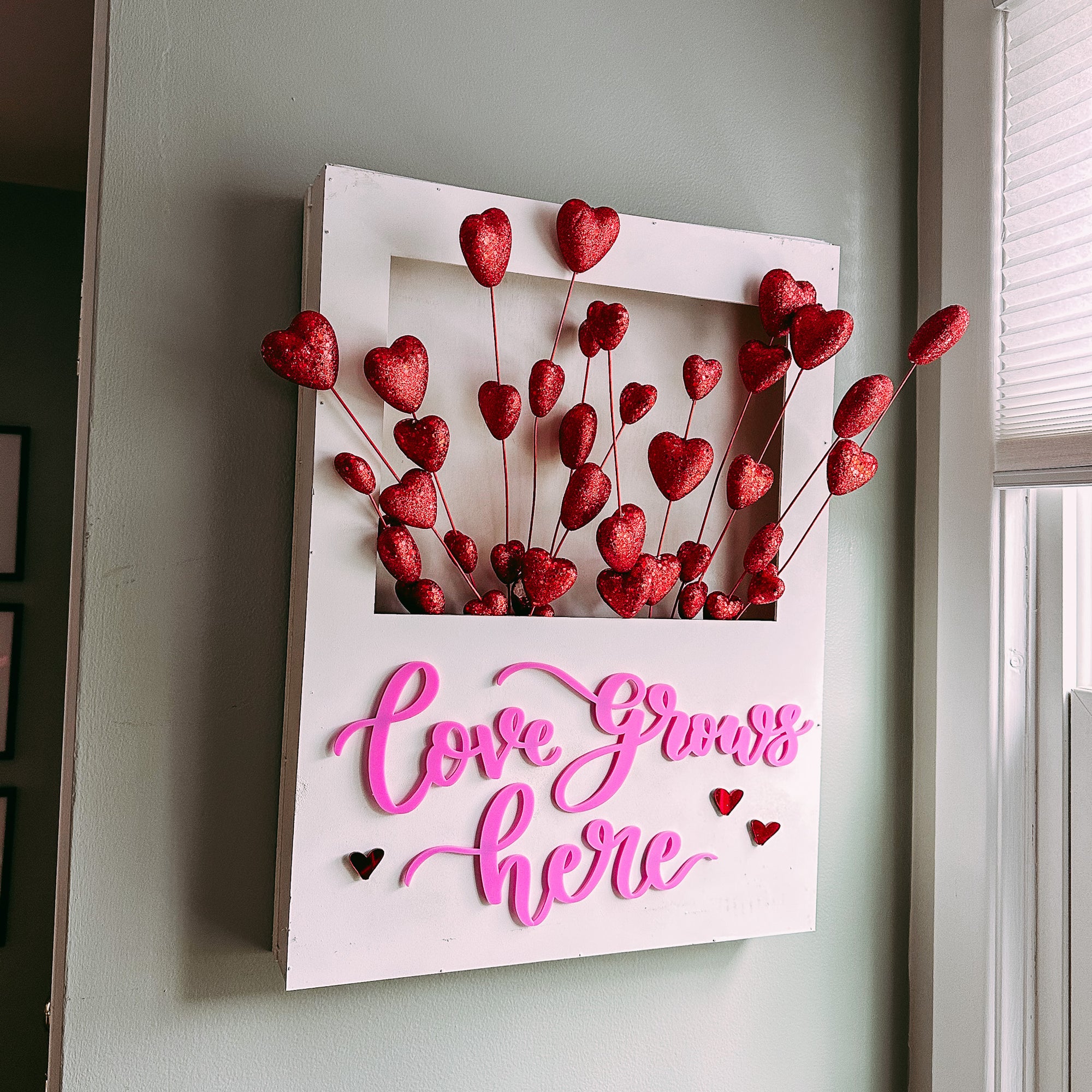 Custom Flower Box Sign - Details and Swirls