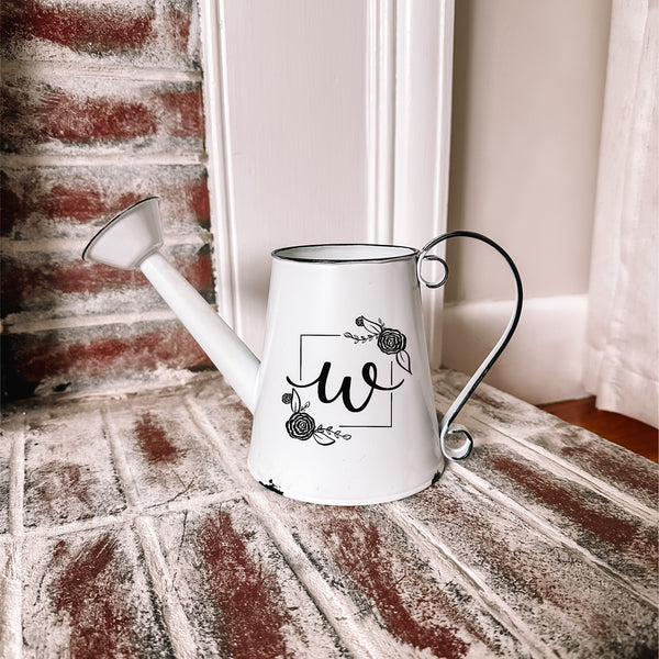 Personalized Watering Can - Details and Swirls