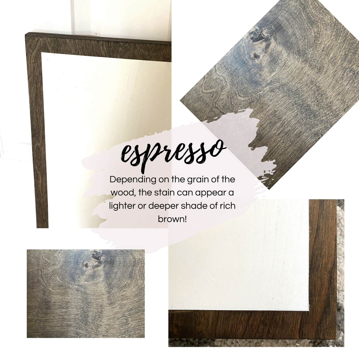 Fully Custom White Wooden Sign - Details and Swirls