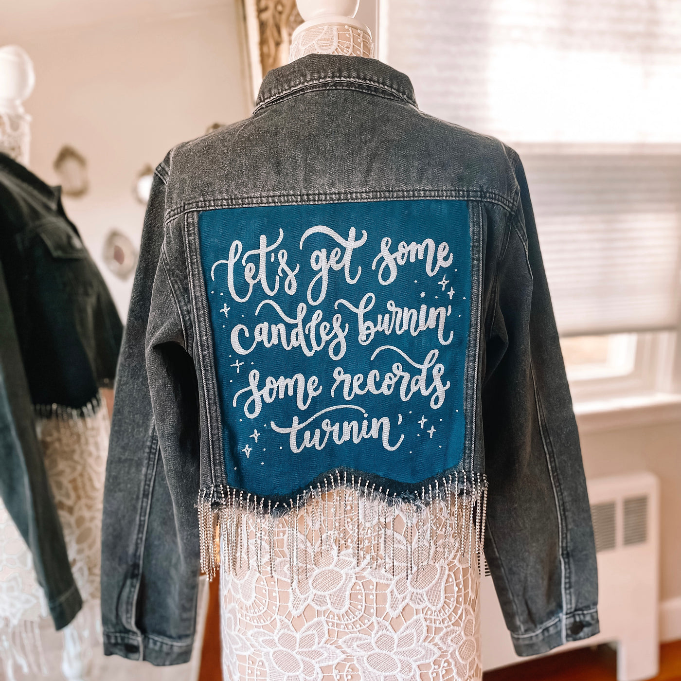 Personalized Jean Jackets - Details and Swirls