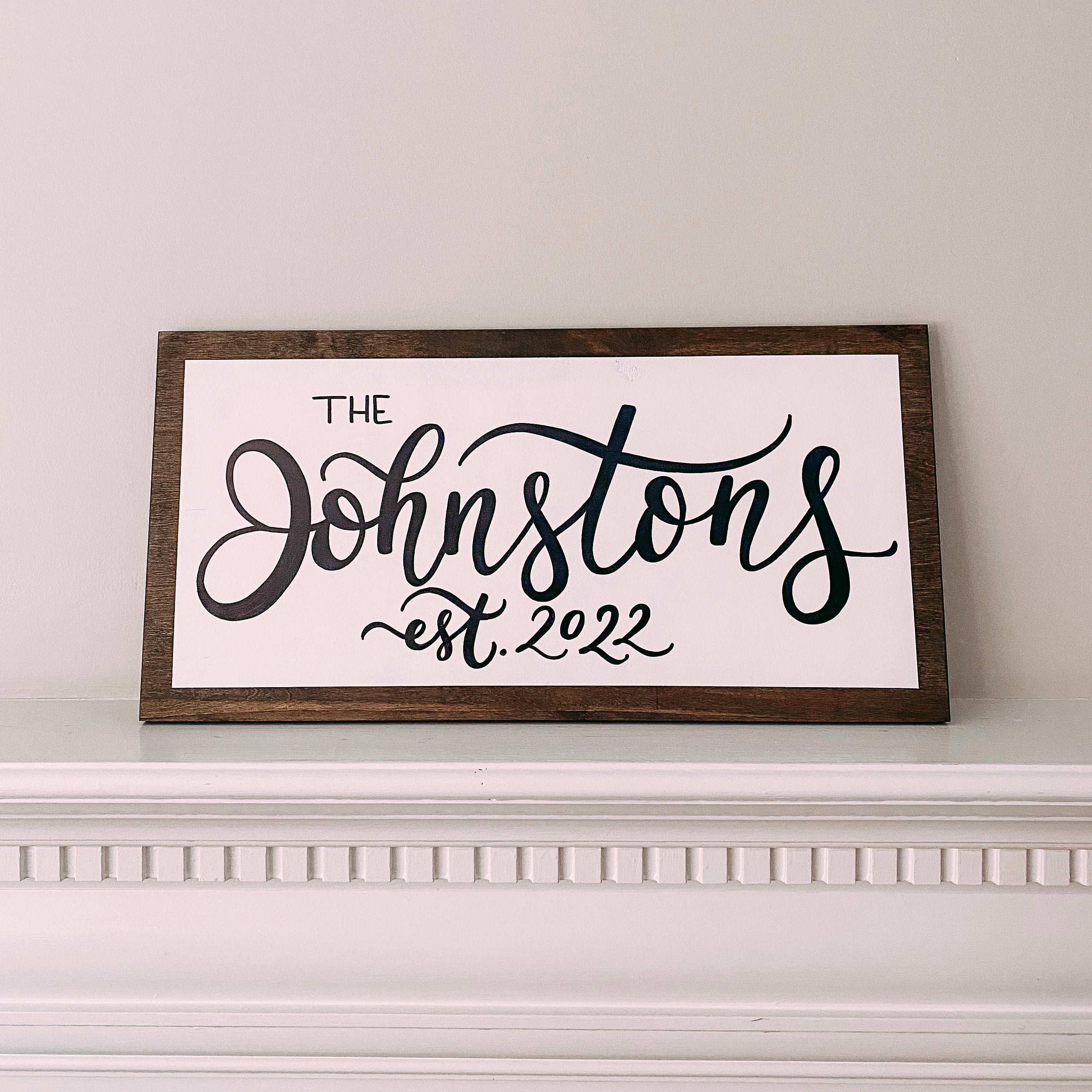 Last Name Sign - Details and Swirls