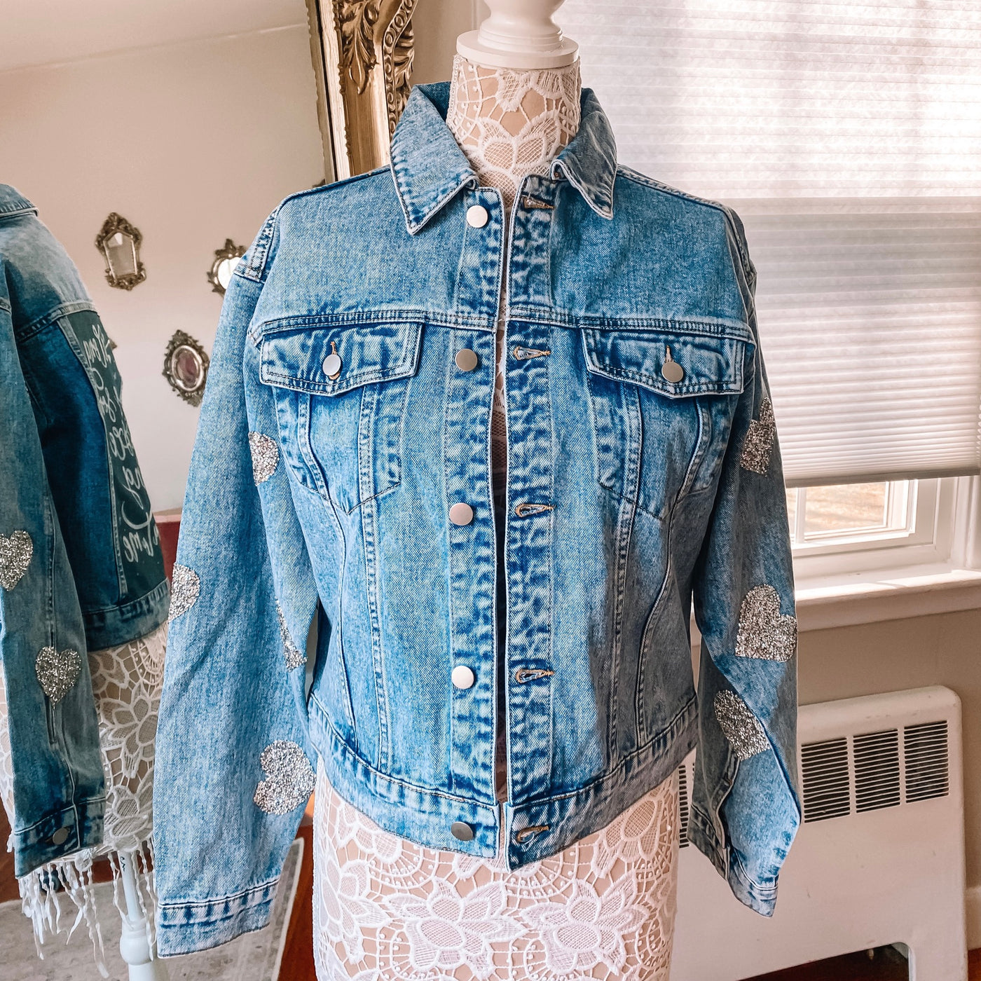 Personalized Jean Jackets - Details and Swirls