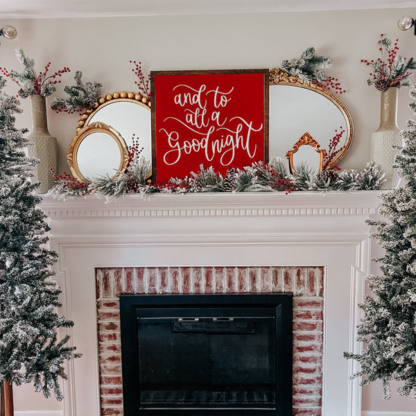 Custom Christmas Quote Sign - Details and Swirls