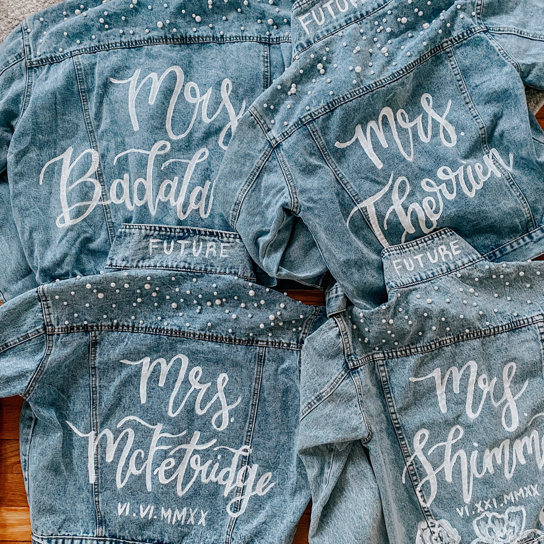 Personalized Jean Jackets - Details and Swirls